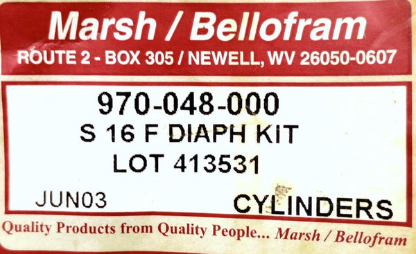 Marsh/Bellofram 970-048-000 Single Acting Diaphragm Cylinder Kit S 16