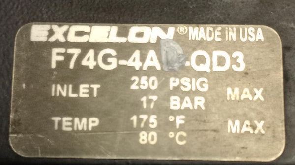 Norgren F74G-4AD-QD3 Pneumatic Air Filter Regulator 1/2" NPT 250PSI 17