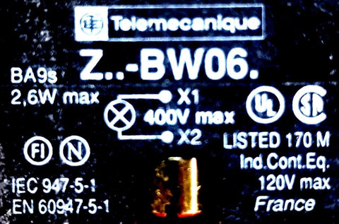 Telemecanique ZB2-BE101 Light Module Z..-BW06.