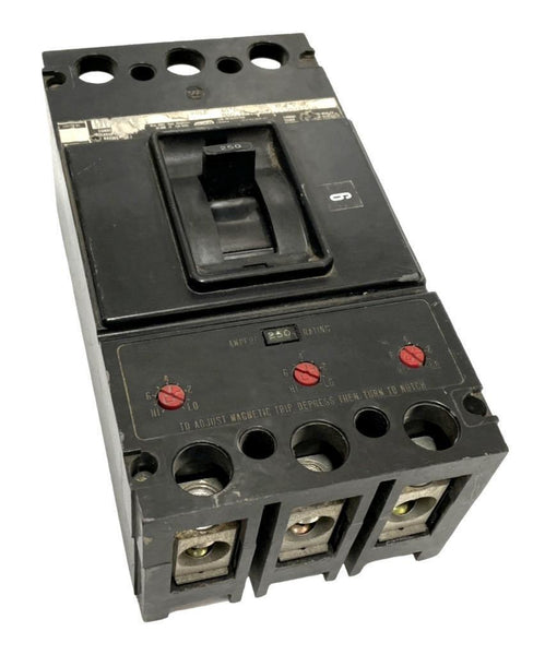 Westinghouse LBB3250 3-Pole Circuit Breaker 250A 600V 3 Phase Bolt-On ...