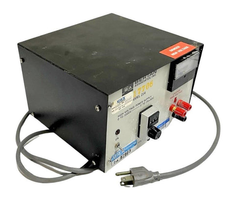 Bertan Associates Model 214 High Voltage Power Supply 0-1000V 0-15mADC