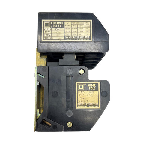 Square D 8501 H0-80 AC Control Relay Series B 10A 110/120V 50/60Hz