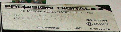 PRECISION DIGITAL PANEL METER 115 VAC MODEL PD710CJ 310