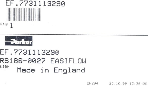 Parker EF.7731113290 UCC Easiflow Series Variable Area Flow Meter for