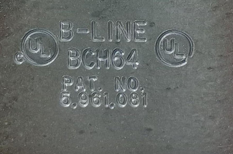 Lot of (2) Eaton B-Line BCH64 4" J-Hook Wall Mount SS