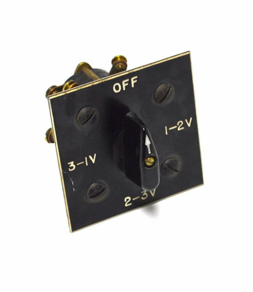 ES CORP. P24A FOUR POSITION SWITCH 1-2V, 2-3V, 3-1V, OFF