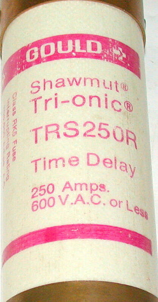 NEW GOULD SHAWMUT 250 AMP TIME DELAY FUSE MODEL TRS25OR
