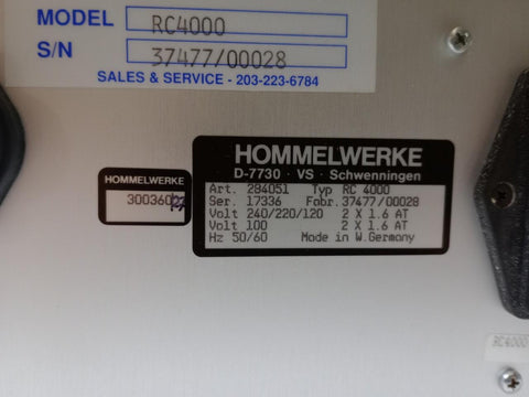 Hommel Thyssen RC4000 Controller Surface Profilometer 120/240V 50/60HZ