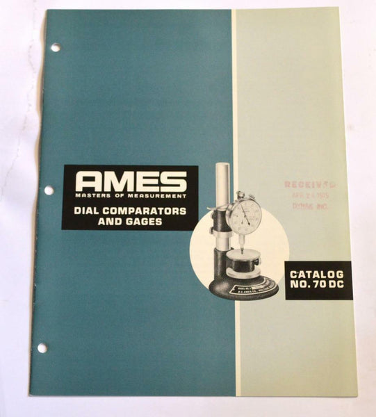 AMES 70DC DIAL COMPARATORS AND GAGES BROCHURE – Surplus Select