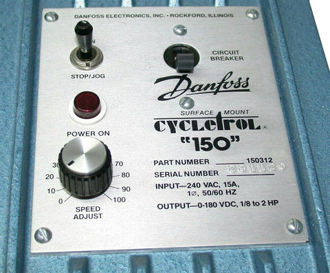 Up to 2 Danfoss Cycletrol 150 DC Speed Controls 1/8 to 2HP No. 150312