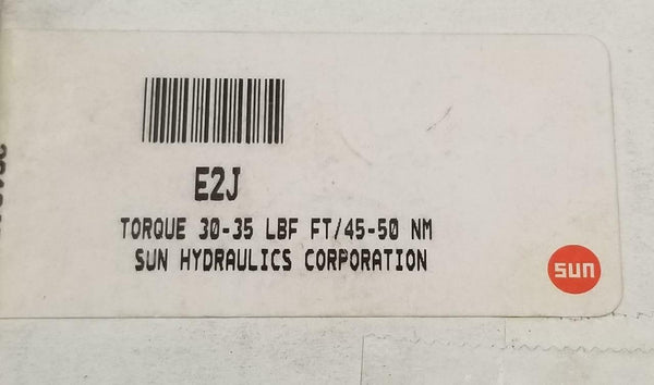 Sun Hydraulics E2J Manifold Block Assembly 30-35 LBF