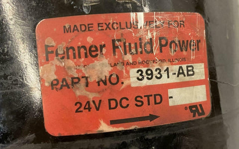 Fenner Fluid Power 305008-001 OM-1006 3931-AB Hydraulic DC Pump Motor