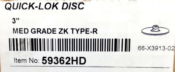 Lot of (10) Arc 59362 3" Quick-Lok Surface Conditioning Disc Medium ...