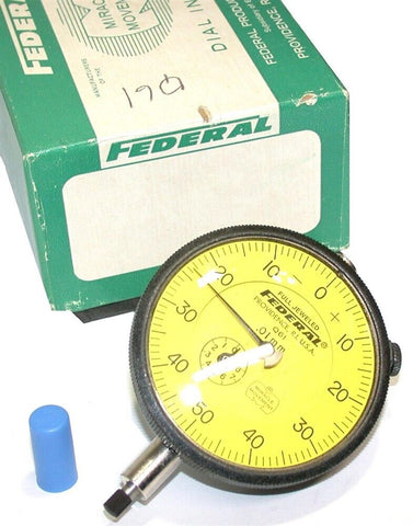 Federal Large Dial .01MM Indicator w/ Revolution Counter Q6I NIB