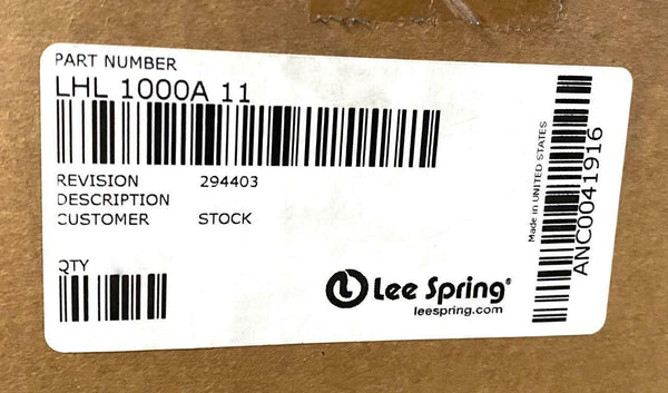 Lee Spring LHL 1000A 11 5" Compression Spring 5" x .940" x .135" Lot o