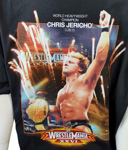 Men's WrestleMania XXVI World Heavyweight Champion Chris Jericho Black ...