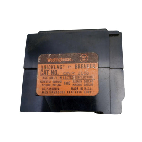 Westinghouse QNP3050 3 Pole Circuit Breaker 50A 240V 3 PH Plug-In