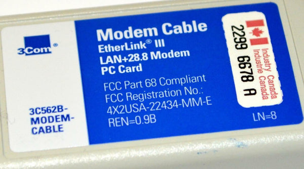 3COM 3C562B ETHERLINK III LAN +28.8 MODEM PC CARD