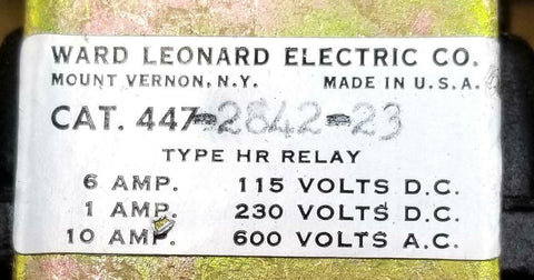 Ward Leonard 447-2842-23 8 Pole Relay 4 N.C. 4 N.O. – Surplus Select