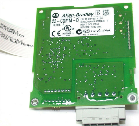 Up to 3 New Allen Bradley 22-COMM-D Series A PowerFlex DeviceNet Adapt