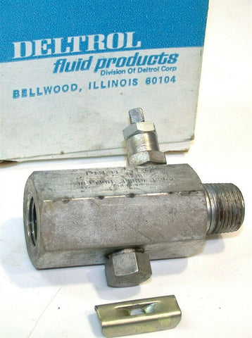 Deltrol Pneu-trol 3/8" Steel Flow Control Valves FMF25S FM-F25 S New