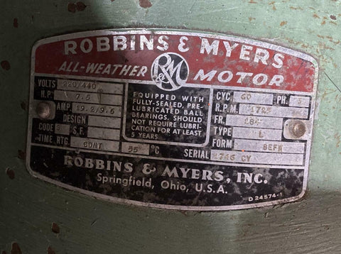 Porter Cable BG8 8" Wet Dry Belt Grinder 7.5 HP 220/440V 3 Ph