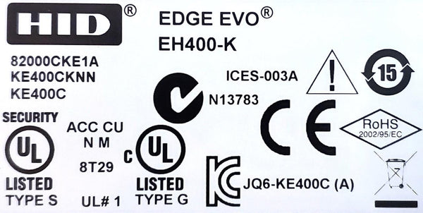 HID EH400-K Standard Networked Controller 82000CKE1A EDGE EVO Class 3