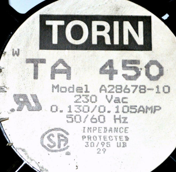 TORIN TA 450 A28678-10 FAN ASSEMBLY WITH 4 FANS 230 VAC