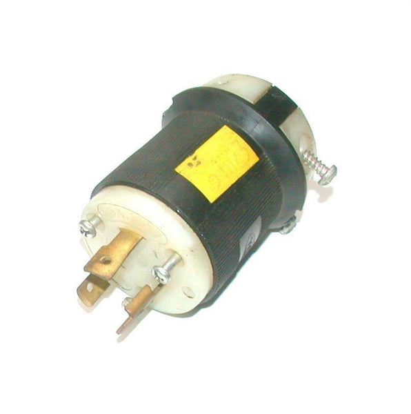 HUBBELL HBL2321 SINGLE PHASE MALE TWIST-LOCK BLACK PLUG 20 AMP 250 VAC