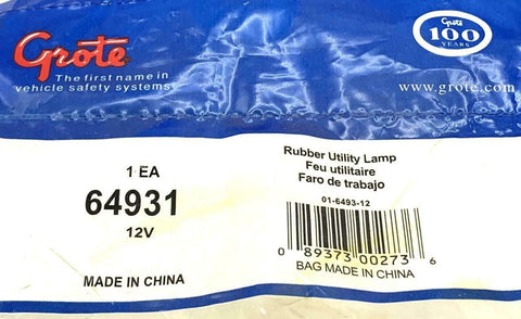 Grote 64931 Rubber Utility Lamp 12 Volts – Surplus Select