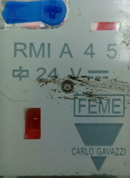 Lot of (2) Carlo Gavazzi RMI A 4 5 Relays 24VDC 5A 250VAC