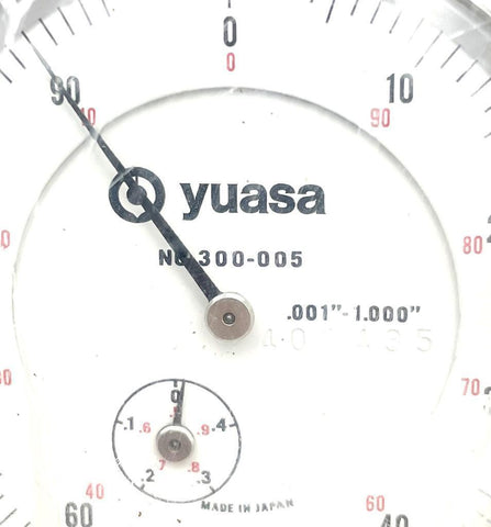 Yuasa 300-005 Dial Indicator Gage .001" - 1.000" Inpsection & Case