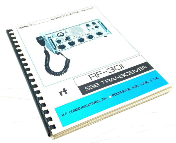 RF Communications RF-301 SSB Transceiver Instruction Manual