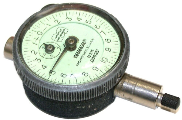 Federal Dial .00025" Indicator w/ Revolution Counter Model B3K