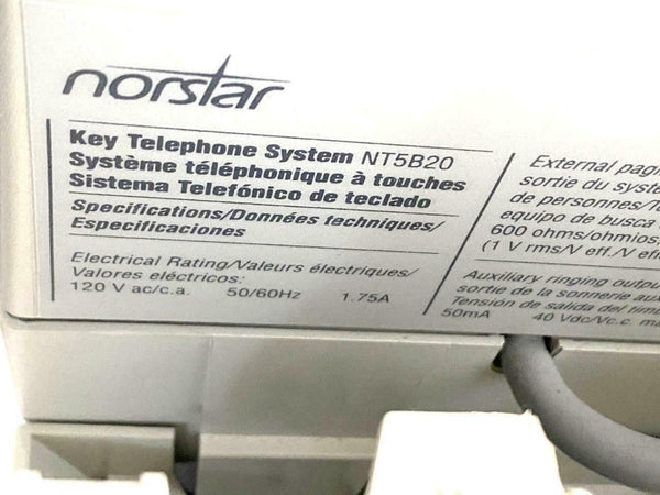 Norstar Meridian NT5B20 8X24 Key Telephone System M8X24-DS NT5B20FC