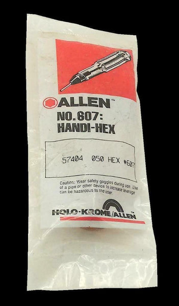 New Allen Handi-Hex No. 607 .050 Hex Screwdriver Set Made in USA