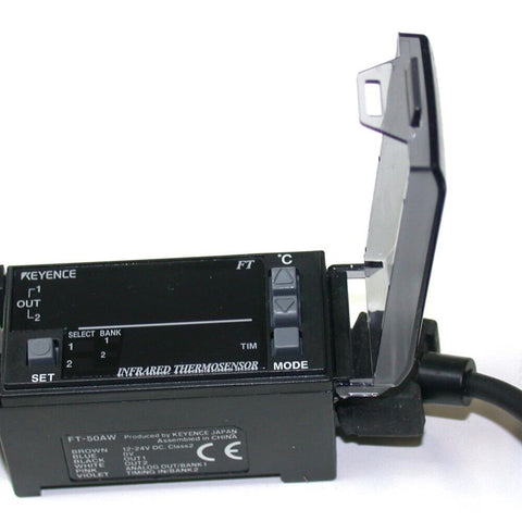 Keyence FT-50AW Digital Infrared Temperature Amplifier w/ FT-H30 Senso