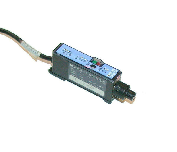 KEYENCE FIBER OPTIC AMPLIFIER SENSOR 12-24 VDC MODEL FS2-60P (7 AVAILA