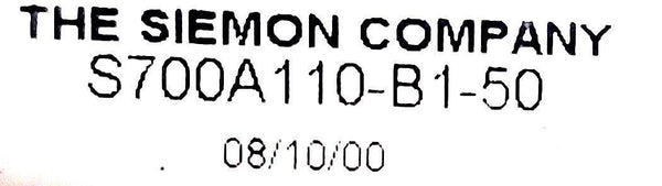 Siemon S700A110-B1-50 Prewired Wire Block 50-Pr 110-Block With Legs