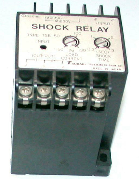 Tsubaki TSBG 50 Shock Relay 115/230 VAC 50/60 Hz 25 VA