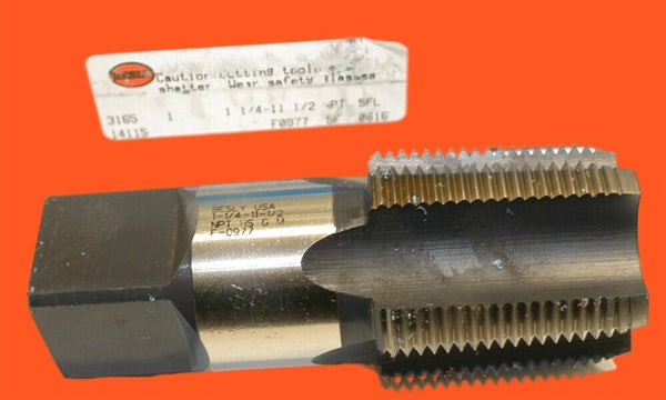 Besly 1 1/4"-11 1/2 NPT 5 Flute Taper Pipe Tap 3165 New