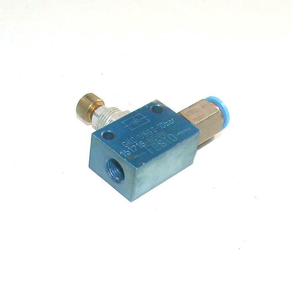 Festo GR0-1/8B0-10 Flow Control Valve 1/8 BPT 8 mm Push Lock Fitting