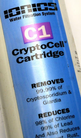 IONICS WATER FILTRATION SYSTEM WITH S1 AND C1 CARTRIDGES