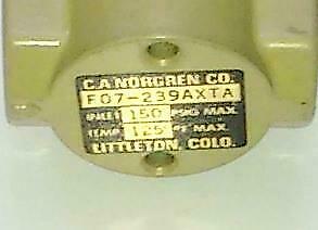 New Norgren F07-239AXTA Pneumatic In-Line Filter 1/4 NPT