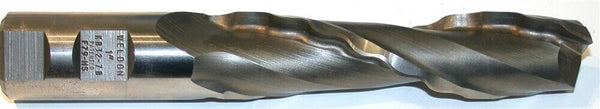 Weldon 1" Diameter 1" Shank 2 Flute Crest-Kut Spiral End Mill KB 32-7B
