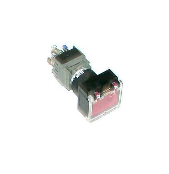 Fuji Electric AH164-TL Red Momentary On Pushbutton 5 Amp 125/240 VAC
