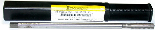 Interstate 1/4"-28 UNF 4 Flute 6" Plug Hand Pulley Tap 04800280 New