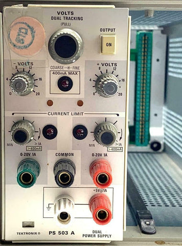 Tektronix TM502A Power Module With PS503A Dual Power Supply