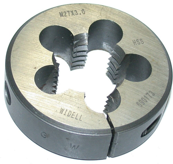 Widell Adjustable Metric M27 X 3.0 HSS 2 1/2" OD Thread Die 690173 New ...