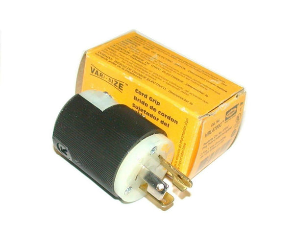 NEW HUBBELL HBL4720C TWIST-LOCK MALE PLUG 15 AMP 125 VAC